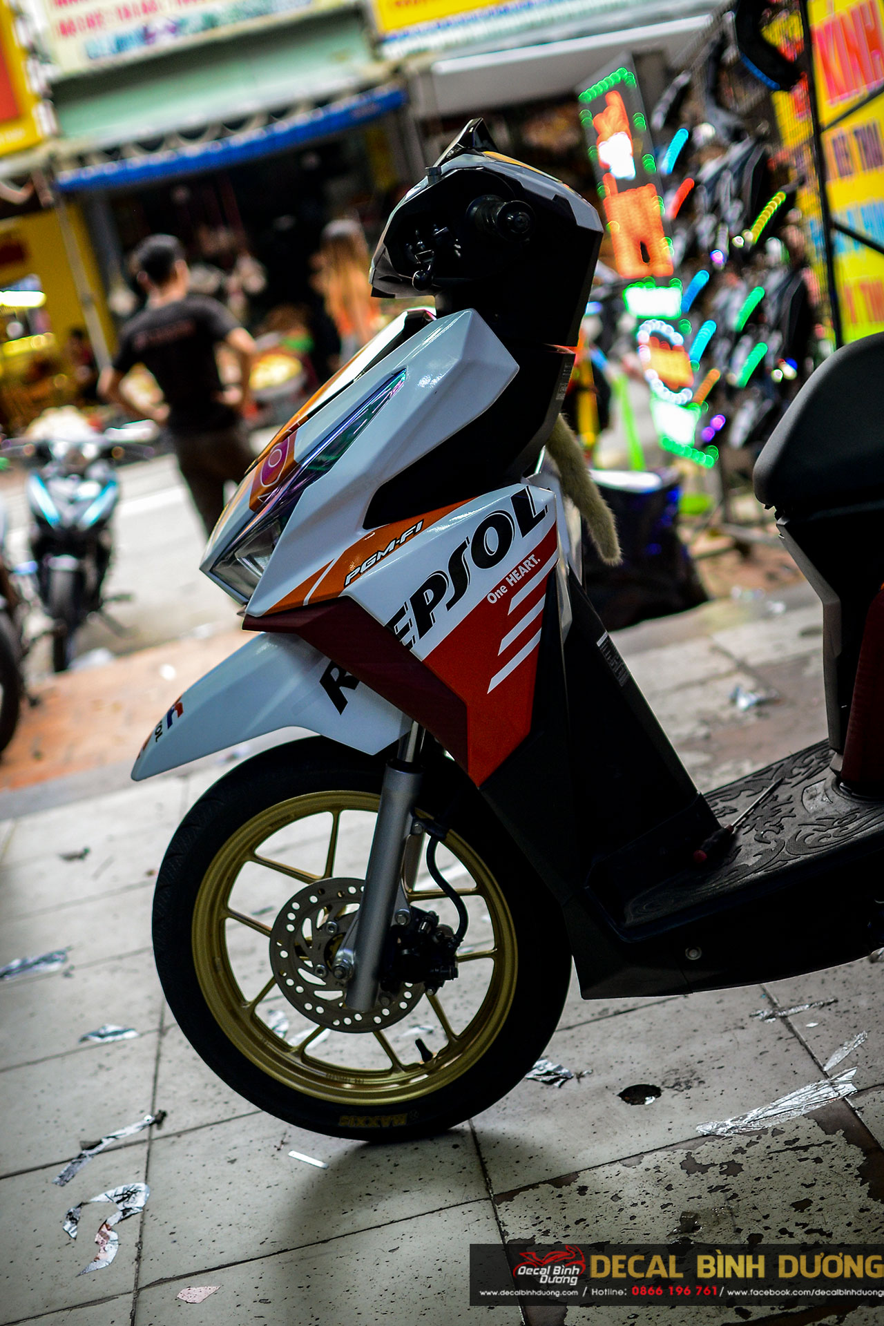 Honda Click Repsol Decals - Repsol Honda